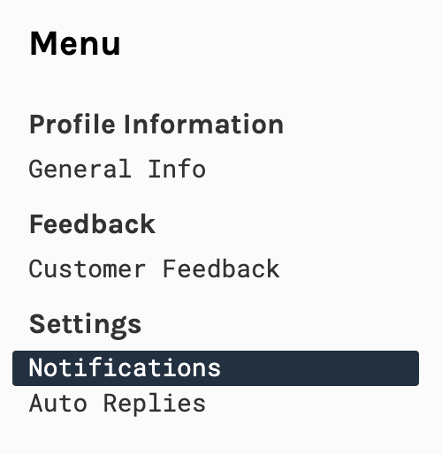 Notification Settings – Hi Marley