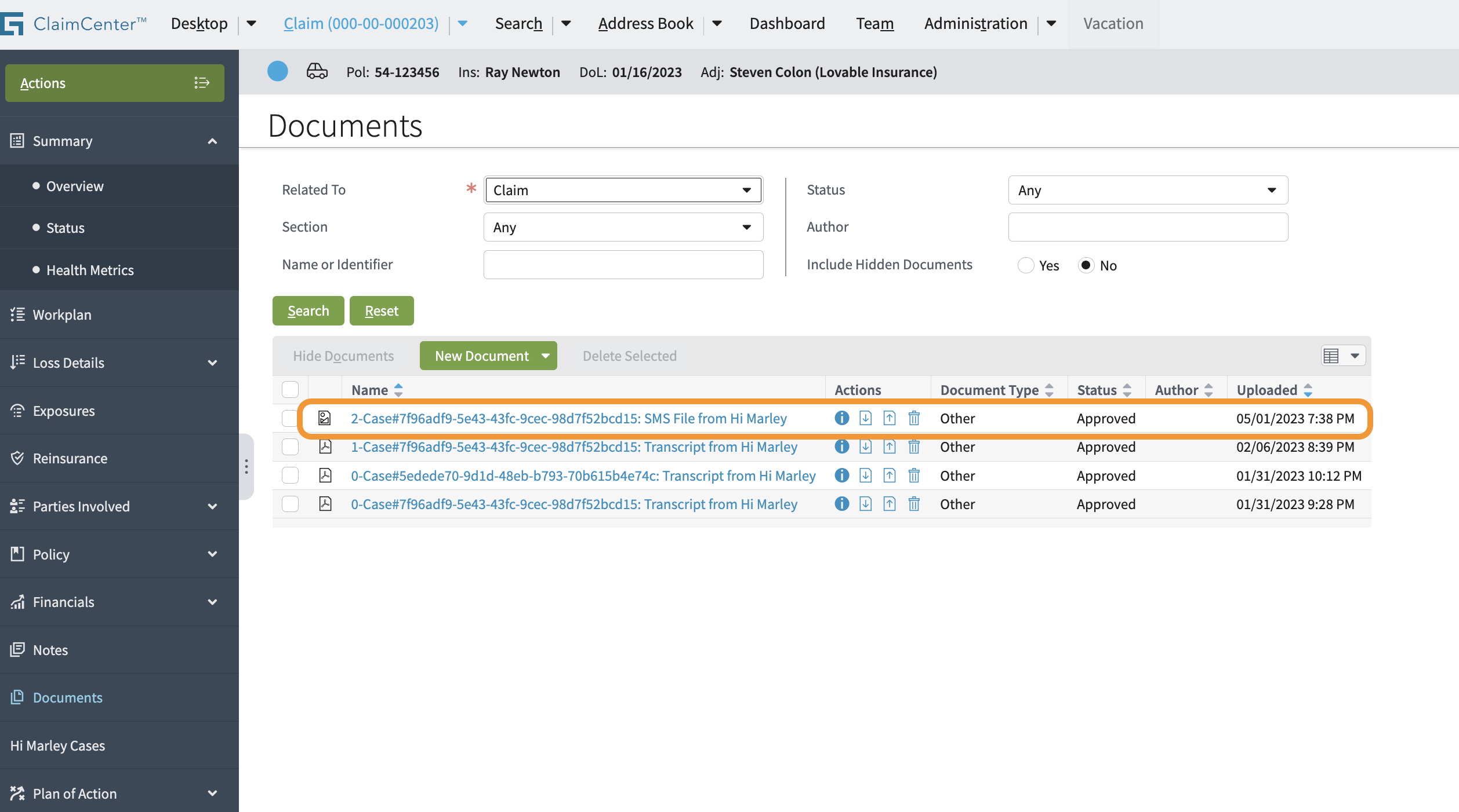 ClaimCenter 10 Accelerator OOTB Guide – Hi Marley