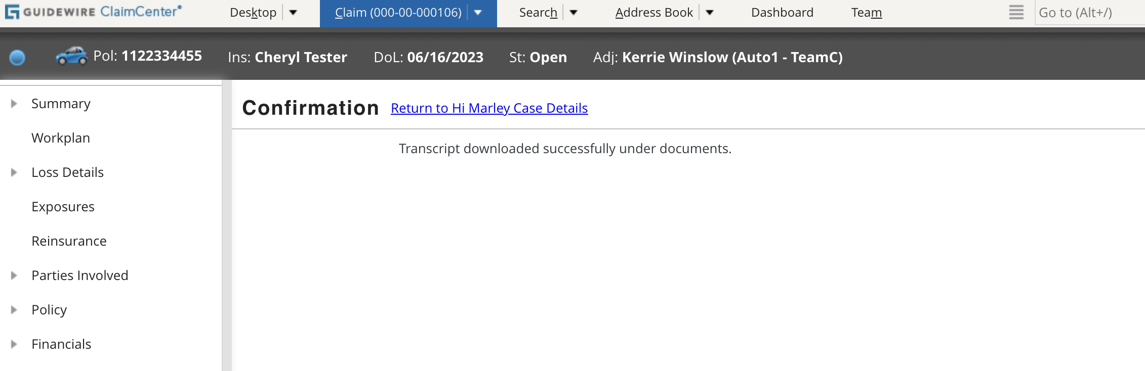 ClaimCenter 9 Accelerator OOTB Guide – Hi Marley