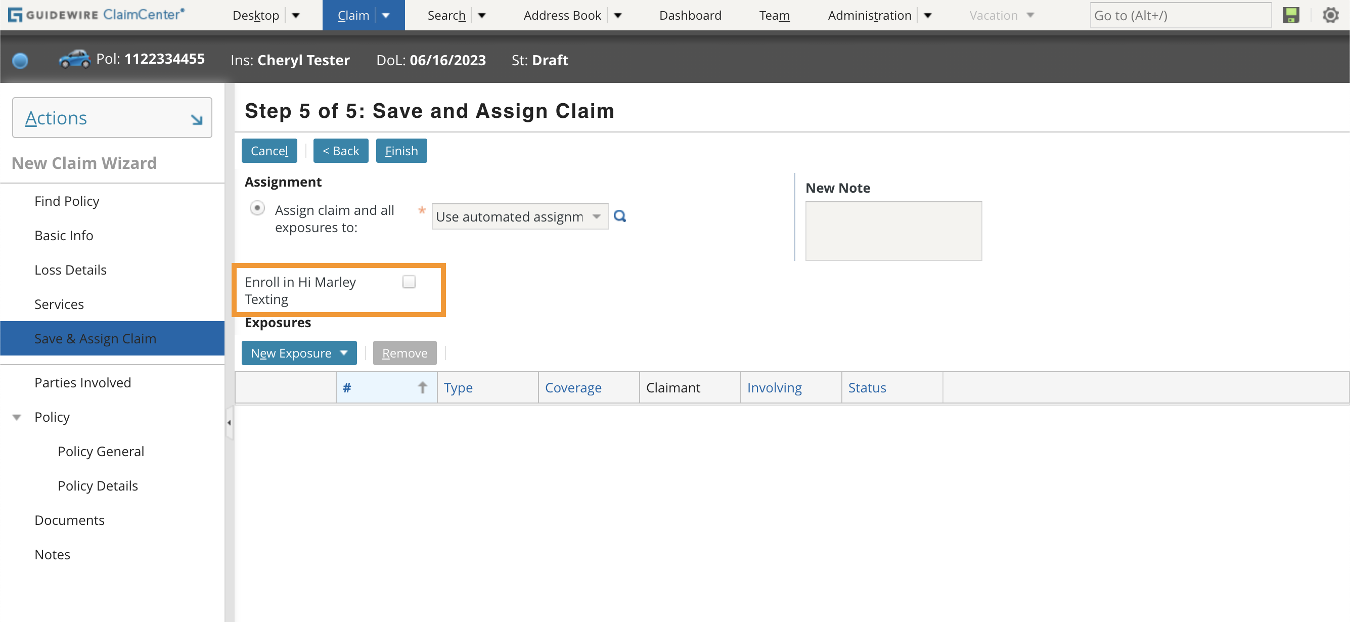 ClaimCenter 9 Accelerator OOTB Guide – Hi Marley