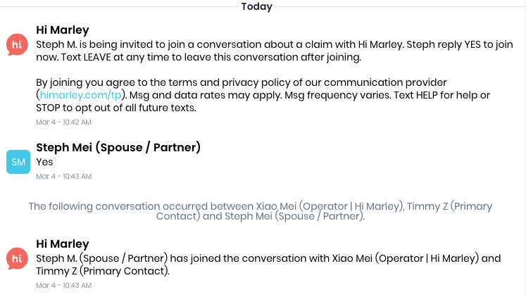 Multi-Party Texting – Hi Marley