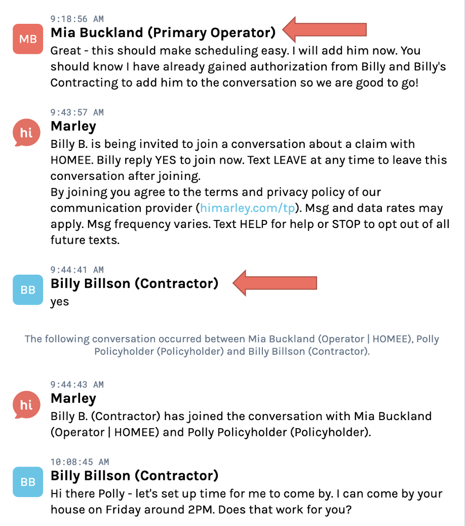 Multi-Party Texting – Hi Marley