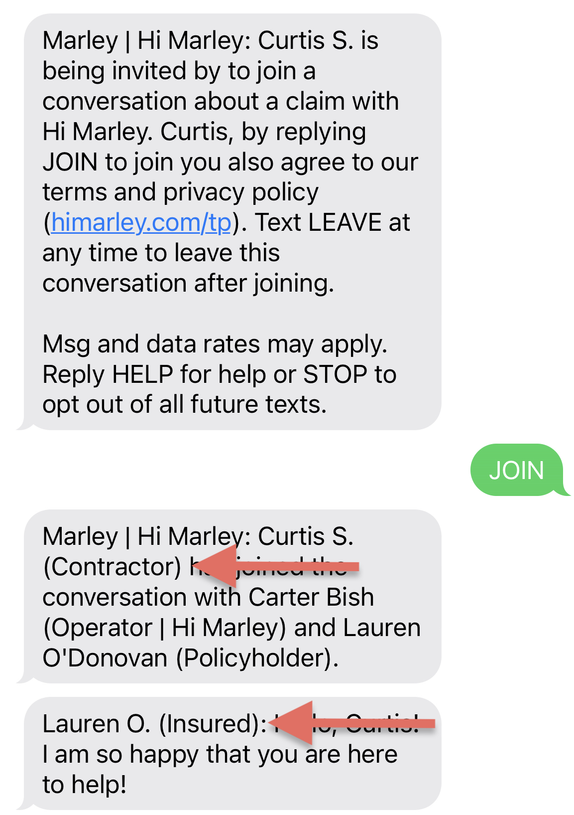 Multi-Party Texting – Hi Marley