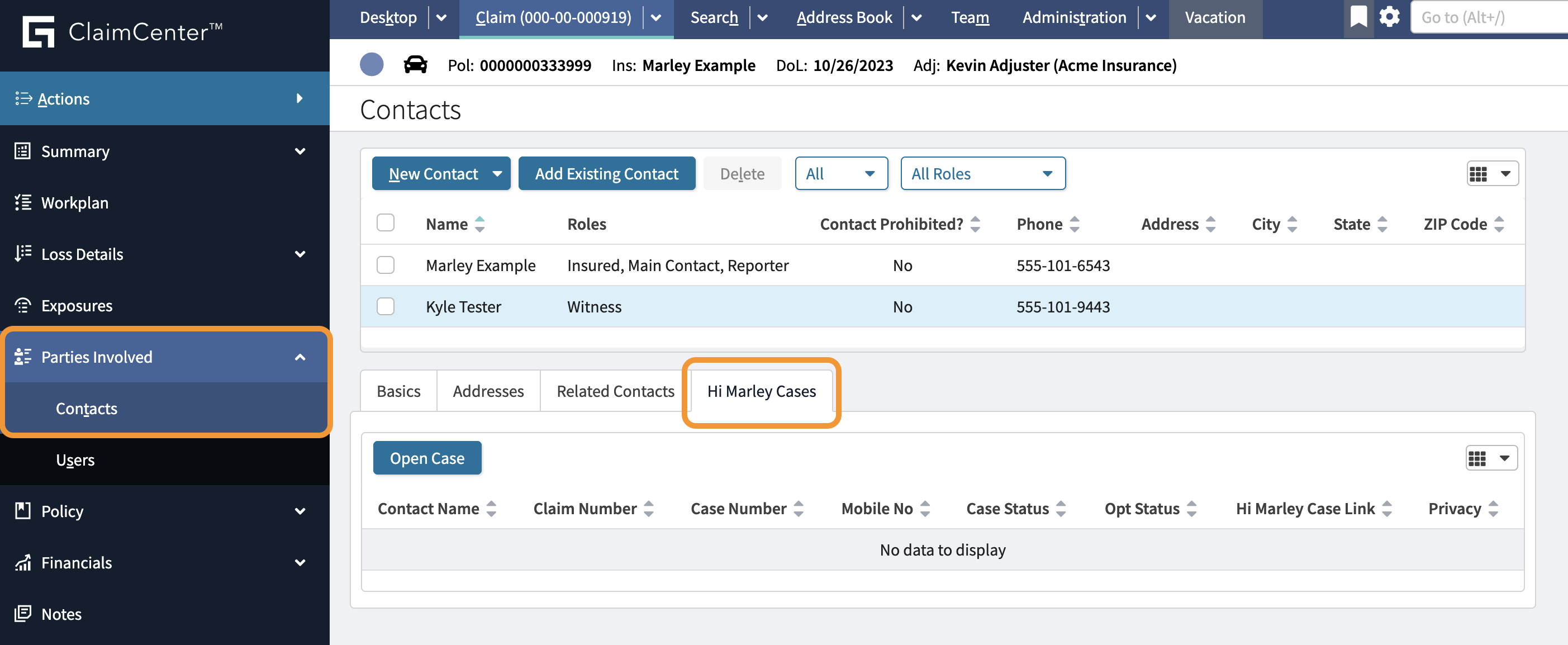 ClaimCenter Guidewire Cloud OOTB Guide – Hi Marley