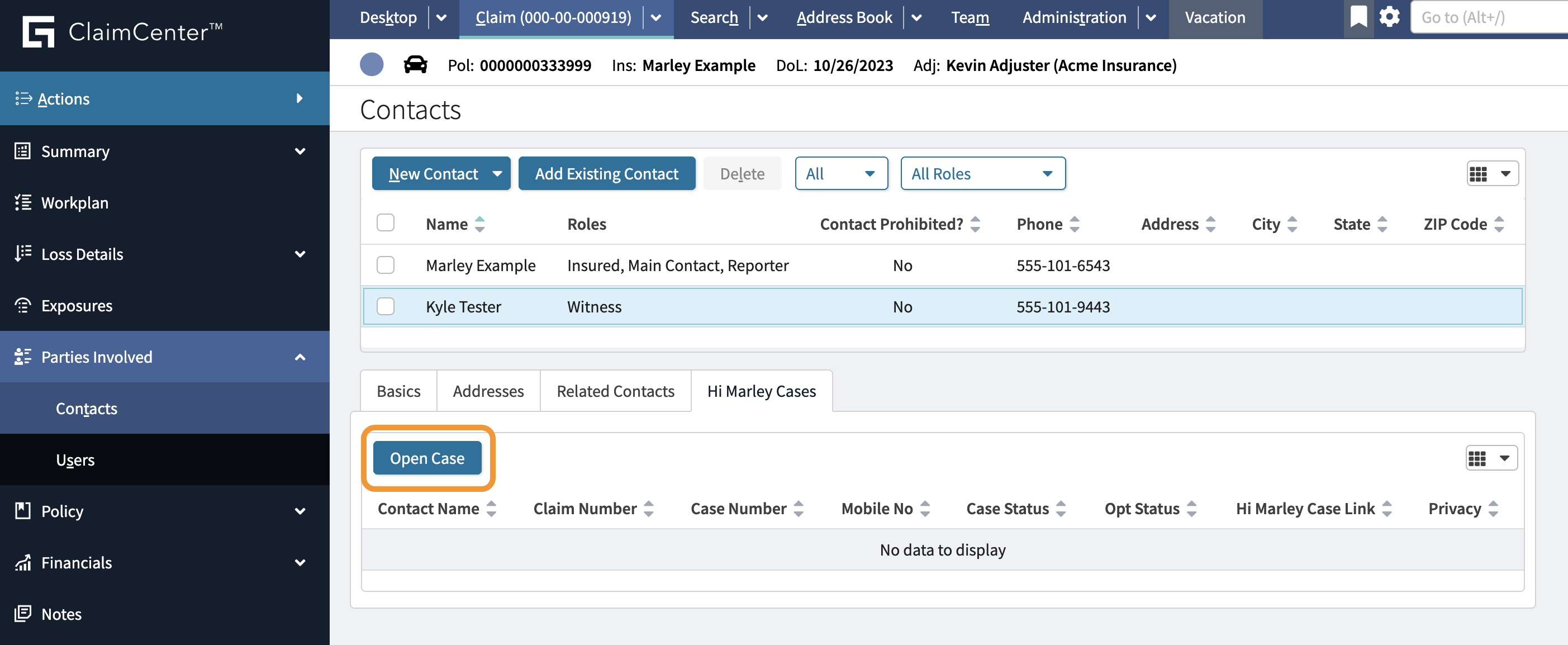 ClaimCenter Guidewire Cloud OOTB Guide – Hi Marley
