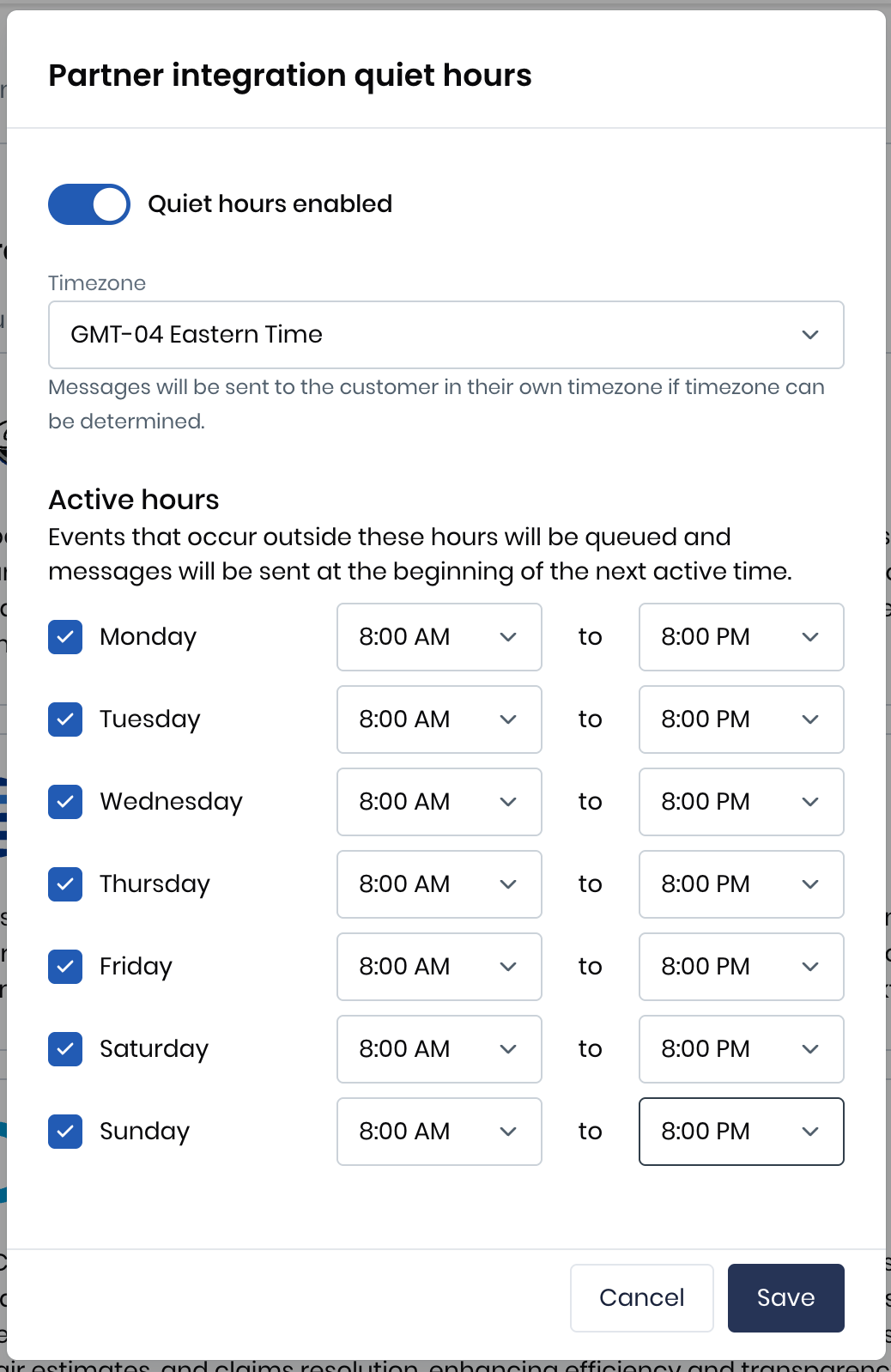 Partner Quiet Hours – Hi Marley